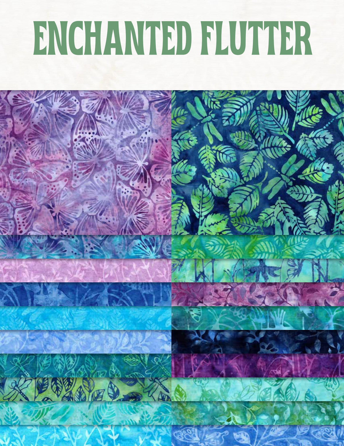 Enchanted Flutter Batik Fabric Collection – Vibrant Artisan Cotton ...