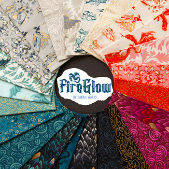 Fireglow Fabric Collection by Ruby Star Society | Metallic Dragons ...