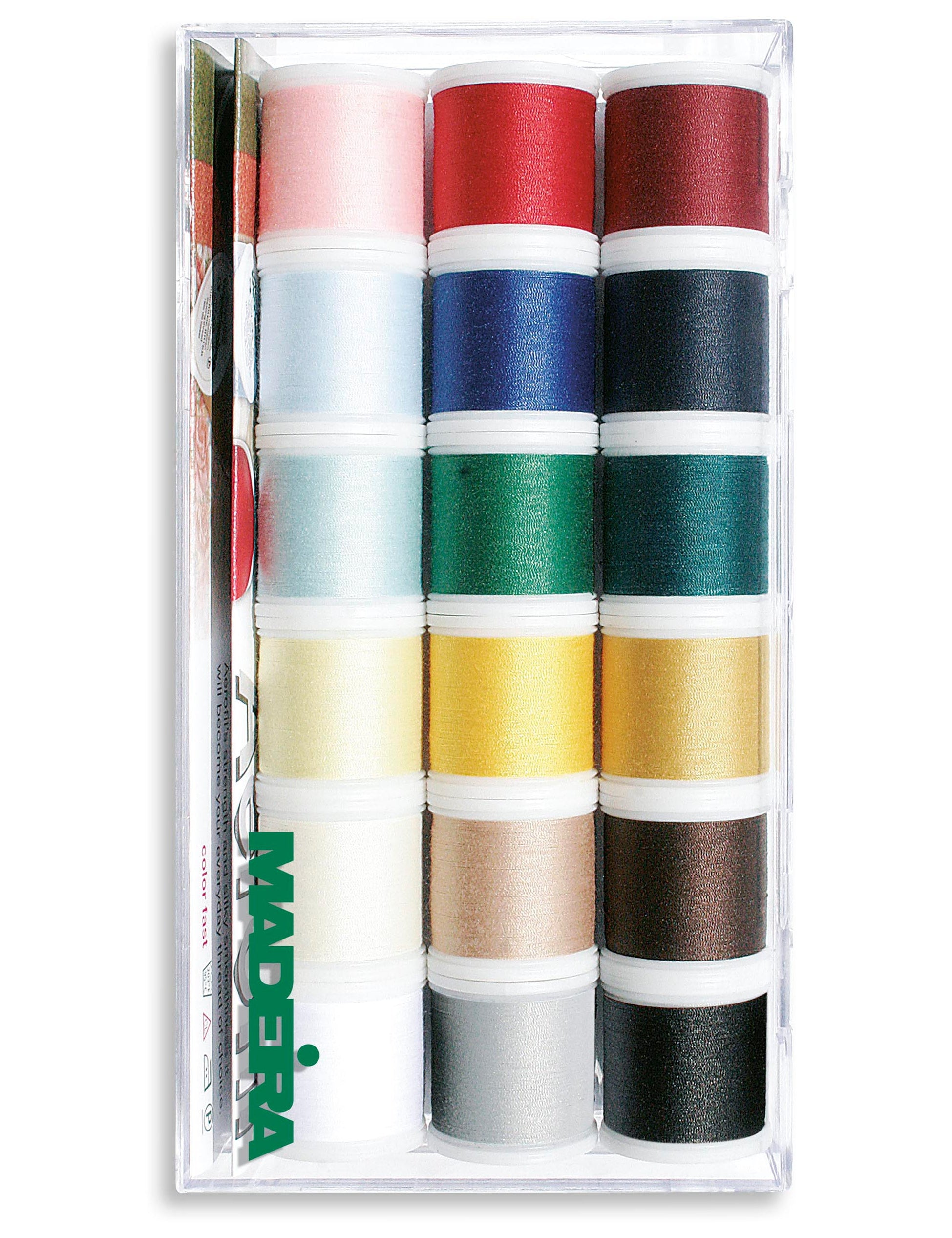 Aerofil 120 - Assortment Box, 220-yard (200m) Spools, 18 Colors ...