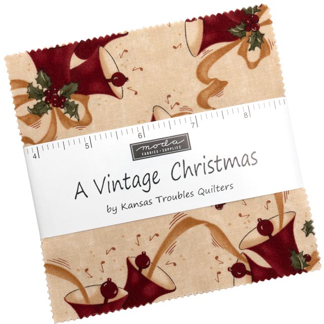 A Vintage Christmas Charm Pack 9780PP – Pre-Cut Holiday Quilting Fabric ...