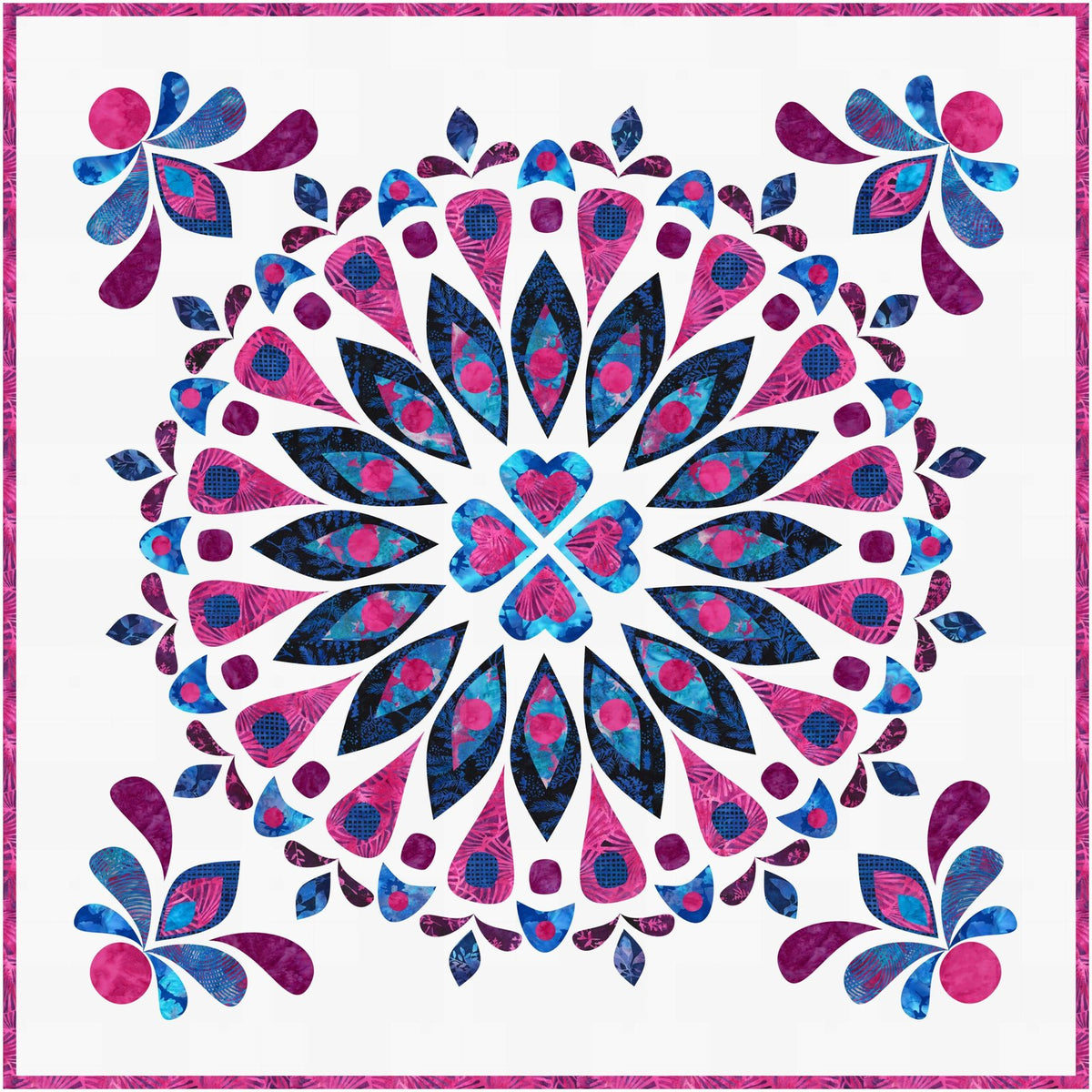 Astral | White Quilt Kit | 40x40 — Fabric Roost