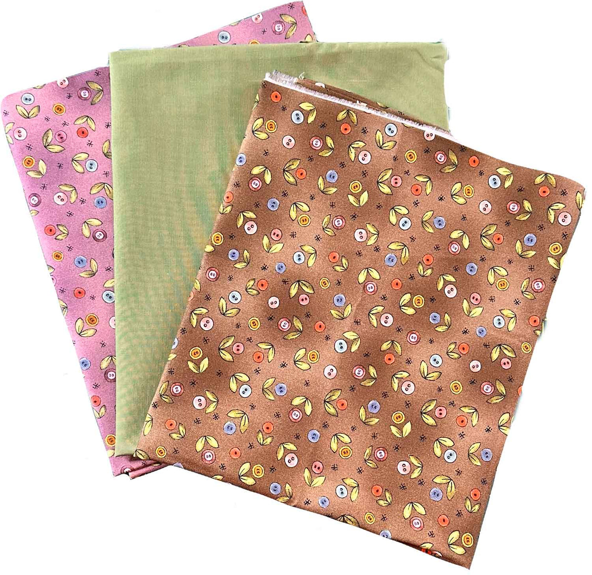 Button Buds | 3 Yard Bundle – Sew Cute & Full of Charm! — Fabric Roost, LLC
